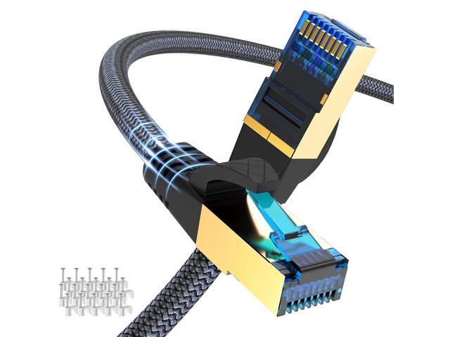 Click here for Cat 8 Ethernet Cable 50ft  Outdoor  Indoor Nylon B... prices