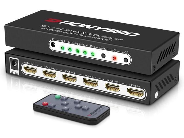 Click here for (Newest Version) PONYBRO UHD 4K 60Hz HDMI 2.0 Swit... prices
