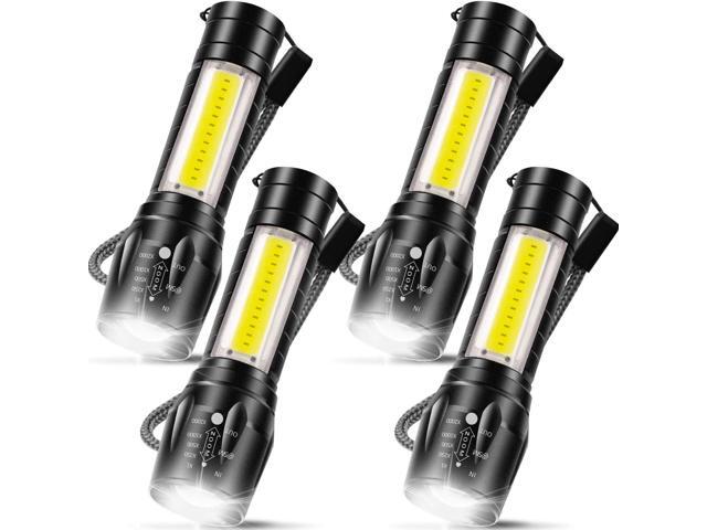 Click here for 4 Pieces USB Rechargeable Flashlight 3 Modes  Brig... prices