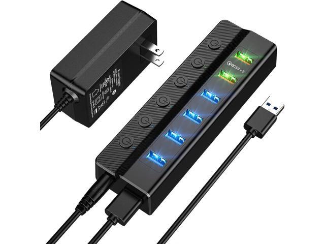 Click here for USB Hub 3.0 Powered  6 Ports USB Hub Splitter (4 H... prices