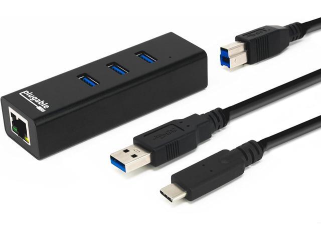 Click here for Plugable USB Hub with Ethernet  3 Port USB 3.0 Bus... prices