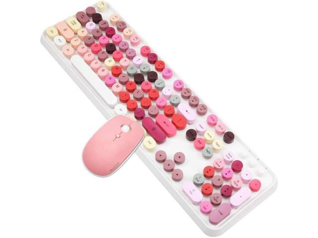 Click here for Wireless Retro Keyboard Cute Mouse Combo  2.4GHz U... prices