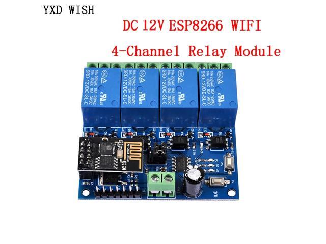 Click here for DC 12V 4 Channel Wifi Relay Module ESP8266 ESP-01... prices