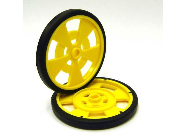 Click here for GMPW-Y - WHEEL PLASTIC 69MM DIA YELLOW 7.62MM WIDE... prices
