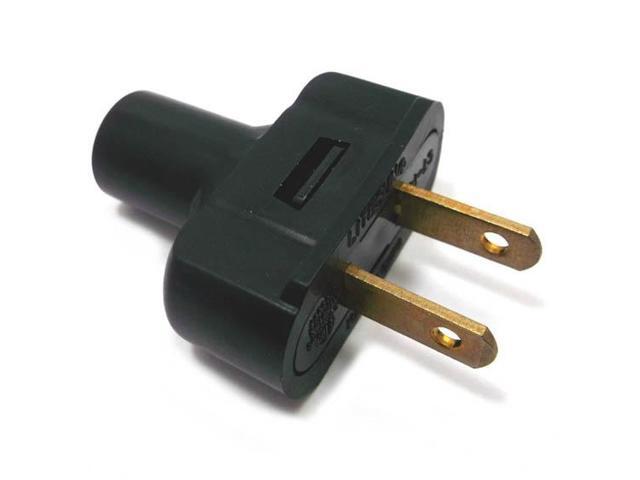 Click here for 02633 - AC PLUG 2POS 15A 125V RUBBER BLK NON POLAR... prices