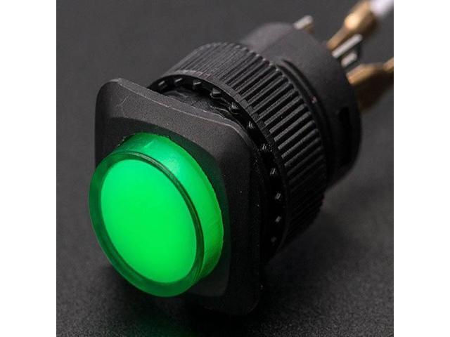 Click here for 1443 - PUSH SWITCH LIT LATCH GREEN 1P1T ON/OFF 3A/... prices