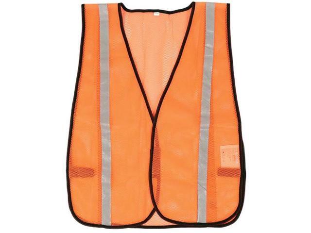 Click here for 6101O - SAFETY VEST 1IN REFLECTIVE TAPE FLUORESCEN... prices