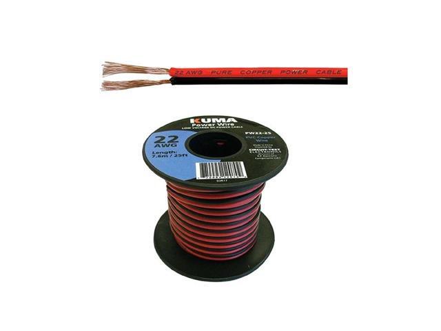 Click here for PW22-25 - DC WIRE 22AWG RED/BLK PAIR 25FT prices