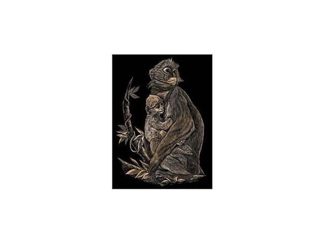 Click here for COPF15 - COPPER ENGRAVING MONKEY AND BABY prices