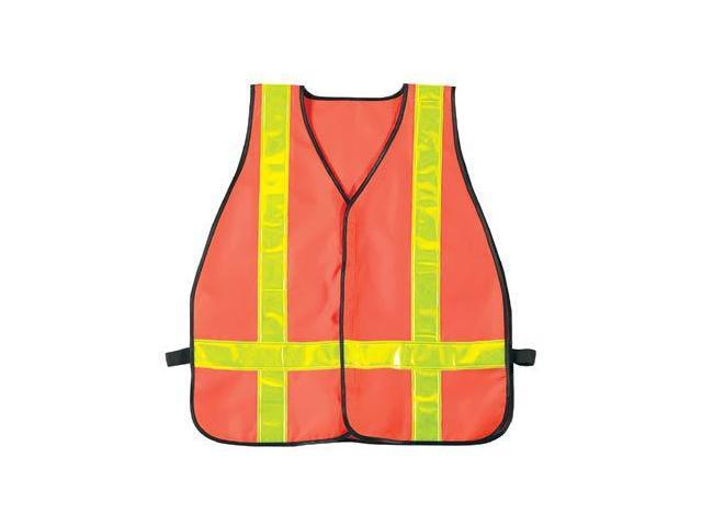 Click here for 55212 - SAFETY VEST REFLECTIVE ORANGE POLYSTER FLO... prices