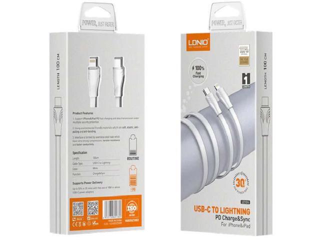 Click here for LC131L - USB CABLE C MALE TO LIGHTNING 8P 3FT 30W... prices