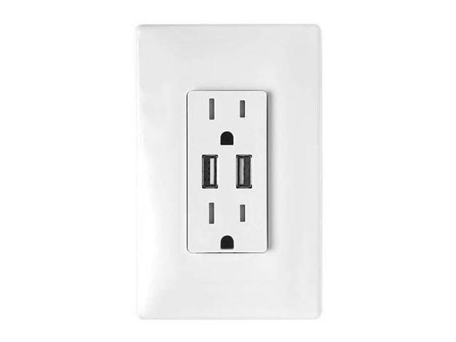 Click here for LQ-2 - ELECTRICAL RECEPTACLE 2POS USBX2 3.1A DECOR... prices