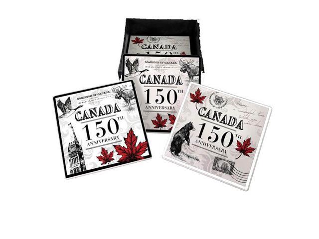 Click here for 00879 - CANADA SOUVENIR COASTERS 150TH ANNIVERSARY... prices