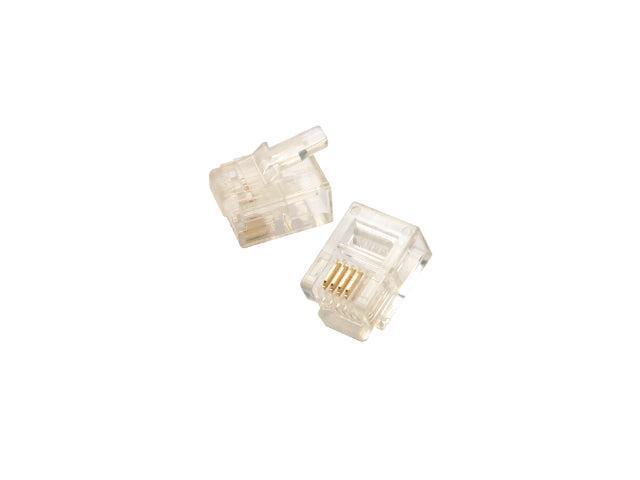 Click here for 6P4C - MODULAR PLUG 6P4C STD FLAT (100 pcs/pkg) prices