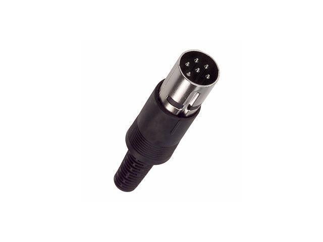Click here for DIN-6P - DIN PLUG 6POS INLINE PLASTIC BLK prices
