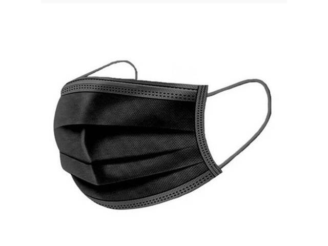 Click here for BLACK MASK-50 - FACE MASK DISPOSABLE W/EAR LOOP BL... prices