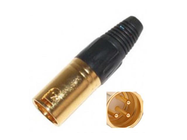 Click here for MC1007G - XLR 3PL INLINE GOLD SOLDER METAL prices