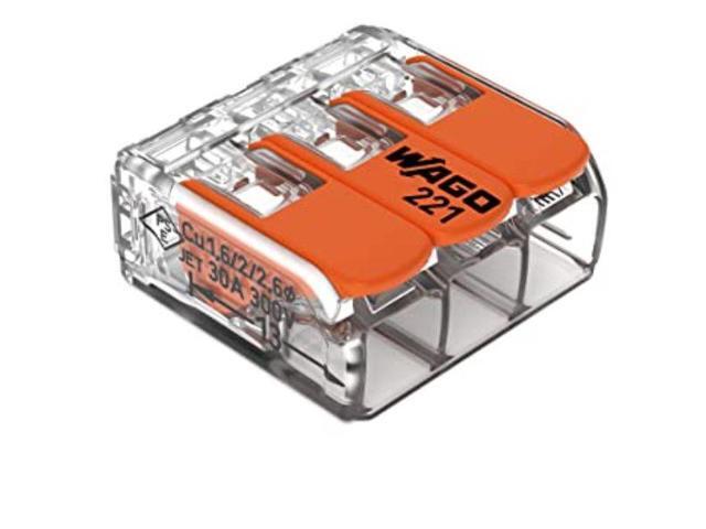 Click here for 221-613 - PUSH-IN CONN ORANGE 3C/20-10AWG RE-USABL... prices