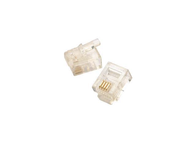 Click here for 6P4C - MODULAR PLUG 6P4C STD FLAT (10 pcs/pkg) prices