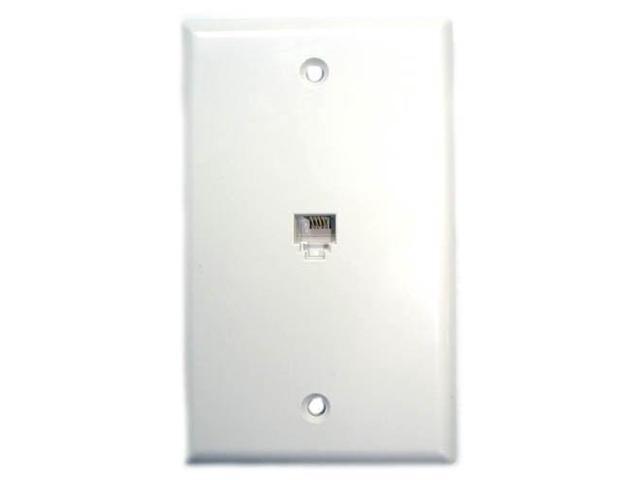 Click here for NW-204QCW - WALL PLATE MOD JK 6P4C TOOLESS WHITE prices