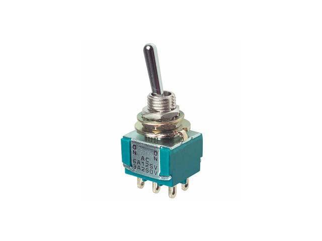 Click here for SW1005 - TOGGLE SWITCH 2P2T 6A ON-OFF-ON 125VAC TH... prices