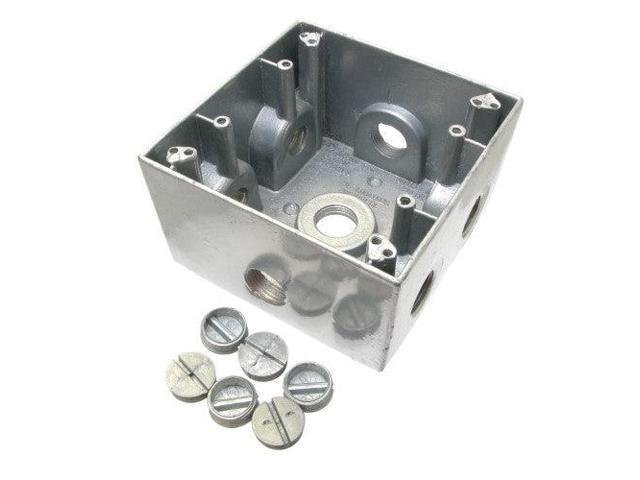 Click here for DTB-5-7X GRAY - ELECTRICAL BOX 4.5IN SQ WP 2.6IN D... prices