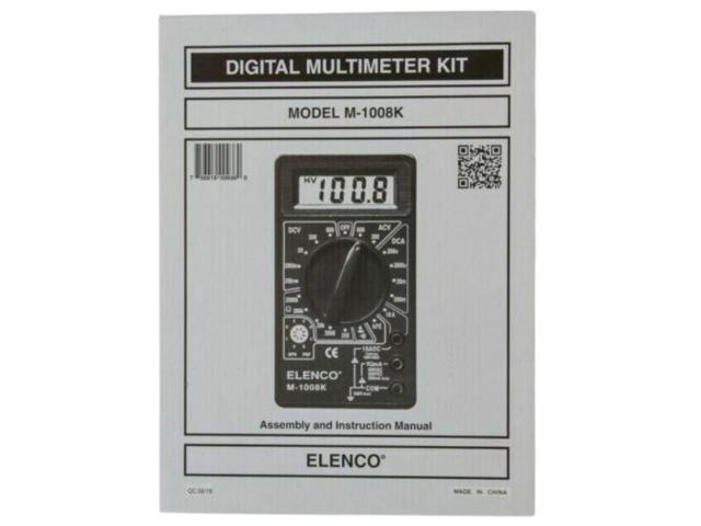 Click here for M-1008K - DIGITAL MULTIMETER KIT prices