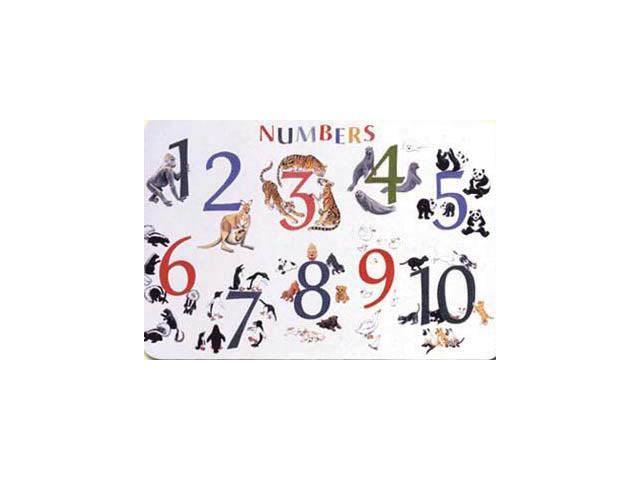 Click here for PLP-NUM-1 - PLACEMAT NUMBERS WITH ANIMALS prices