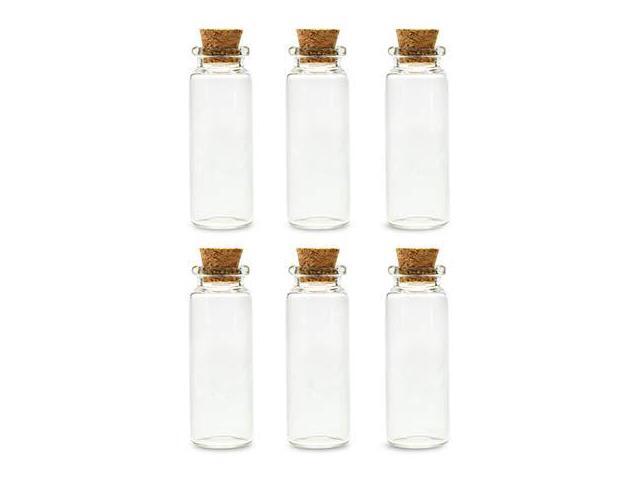 Click here for GB818 - BOTTLE CLEAR GLASS WITH CORK LID 12ML (6 p... prices