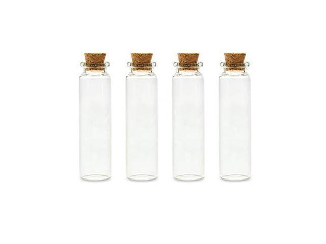 Click here for GB820 - BOTTLE CLEAR GLASS WITH CORK LID 16ML (4 p... prices