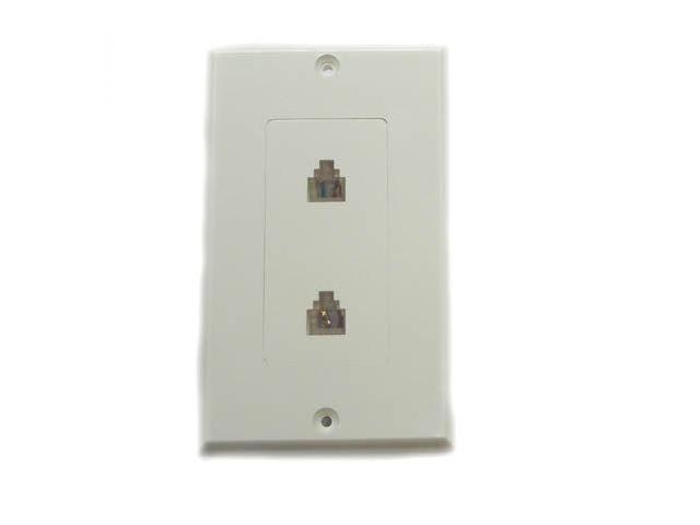 Click here for OA271WHB - WALL PLATE MOD JK 6P4C DUAL PLAS DECORA prices