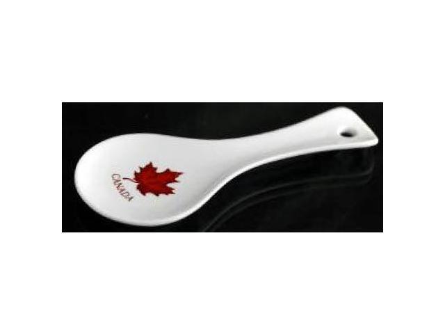 Click here for 00120 - CANADA SOUVENIR SPOON REST-MAPLE LEAF 10IN prices