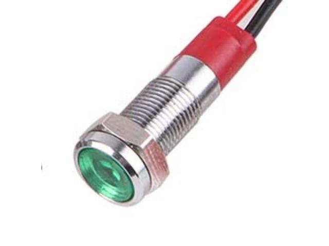 Click here for BMA-160 - INDICATOR LED 12V 6MM GRN CHMT WIRES MET... prices