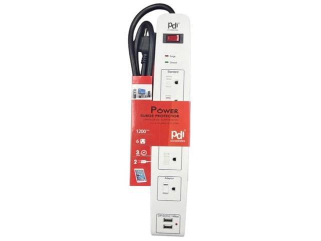 Click here for 9DI-972 - POWER BAR 6 O/LET 6FT CORD 1200J SUGRE P... prices