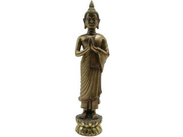 Click here for 22-018 - BUDDHA STANDING WITH FOLDED HANDS GOLDEN... prices
