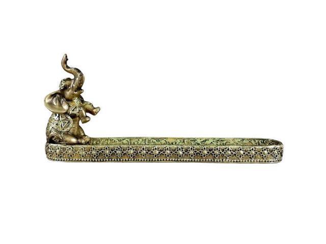 Click here for 16-877 - ELEPHANT GOLDEN INCENSE STICK HOLDER 10X2... prices