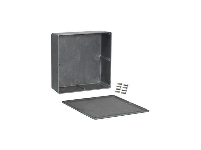 Click here for 1590F - PROJECT BOX 7.4X7.4X2.5IN DIECAST ALUMINUM prices
