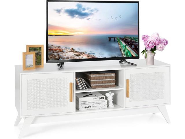Click here for Tangkula Rattan TV Stand for TVs Up to 65  Enterta... prices