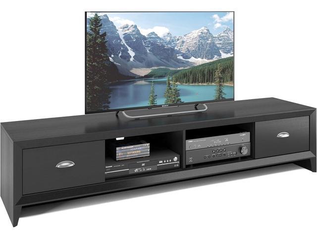 Click here for CorLiving Lakewood TV Bench  80  Black Wood Grain prices
