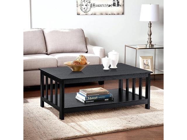 Click here for ChooChoo Mission Coffee Table  Black Wood Living R... prices