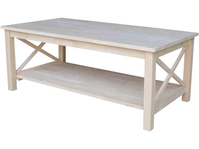 Click here for Hampton Solid Wood Coffee Table  Unfinished prices