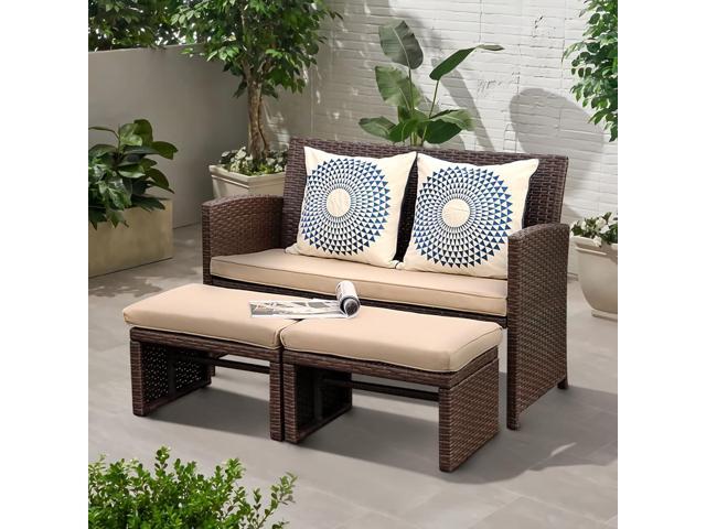 Click here for OC Orange-Casual Outdoor Loveseat 3 Piece Patio Fu... prices