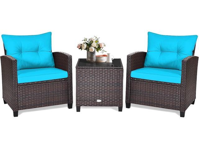 Click here for KOTEK 3 Piece Patio Furniture Set  Outdoor Convers... prices