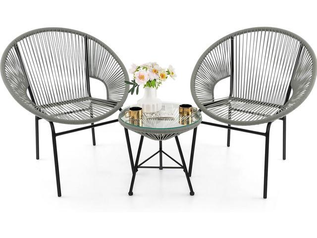 Click here for Tangkula 3 Piece Outdoor Patio Furniture Set  Acap... prices