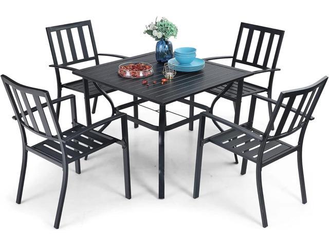 Click here for PHI VILLA 5 Piece Outdoor Dining Table Set for 4... prices