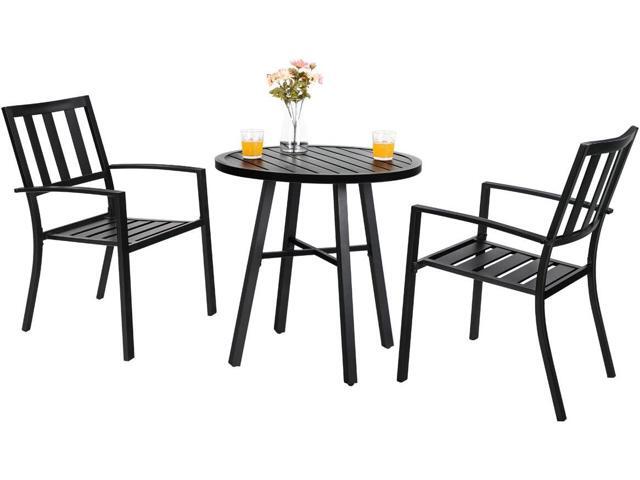 Click here for PHI VILLA 3 Piece Outdoor Patio Bistro Dining Set... prices