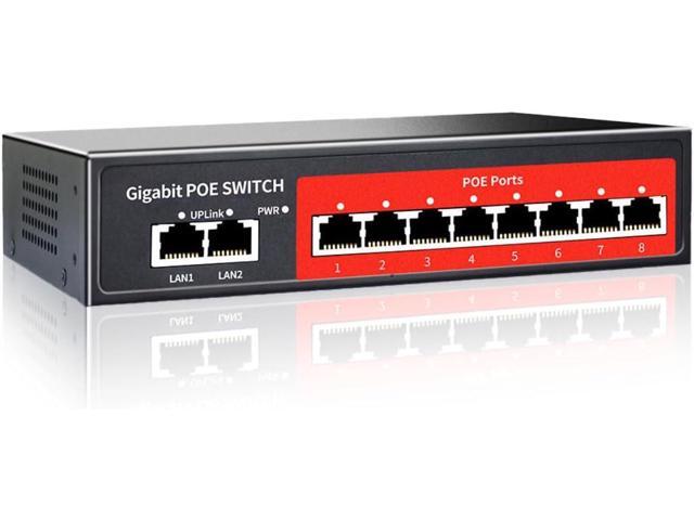 Click here for 8 Port Gigabit PoE Switch with 2 Gigabit Uplink 80... prices