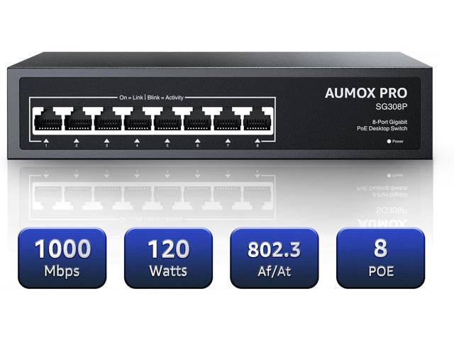 Click here for 8 Port Gigabit PoE Switch AUMOX PRO 8 Port Gigabit... prices