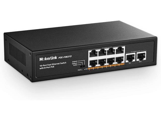 Click here for MokerLink 10 Port PoE Switch With 8 Port PoE+  2 F... prices