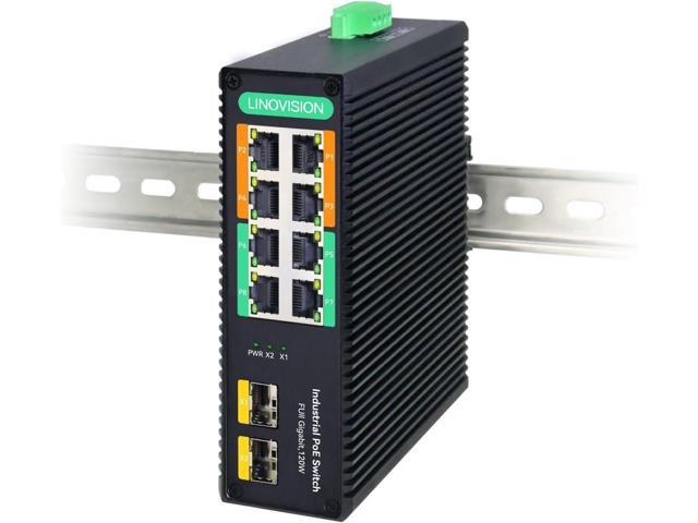 Click here for LINOVISION Industrial 8-Port Full Gigabit POE++ Sw... prices